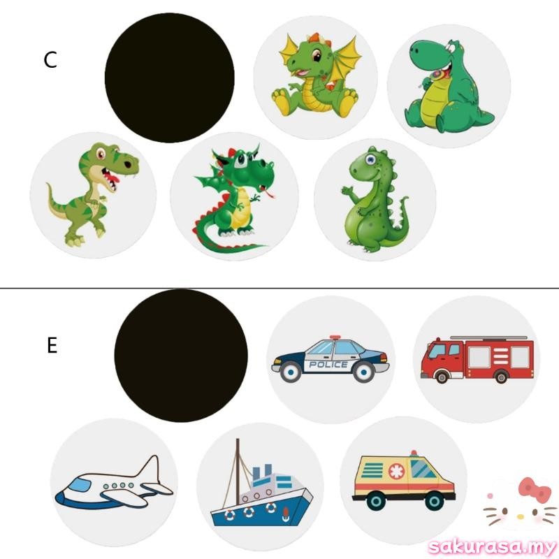 SAK Cartoon Dinosaur Pattern Potty Training Stickers Potty ...