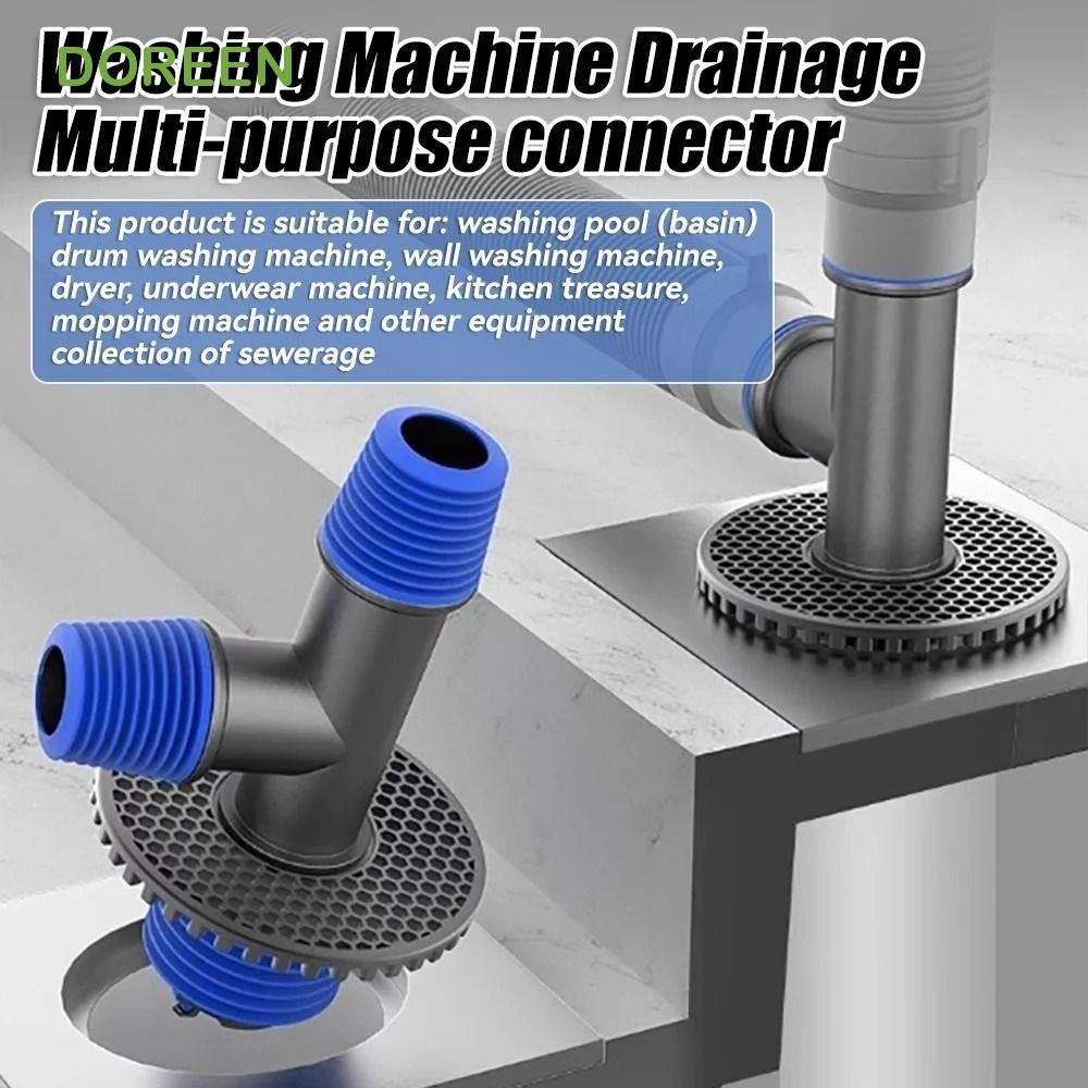 DOREEN Sink Elbow Pipe Connector, Drain Filter Tee Joint Floor Drain ...