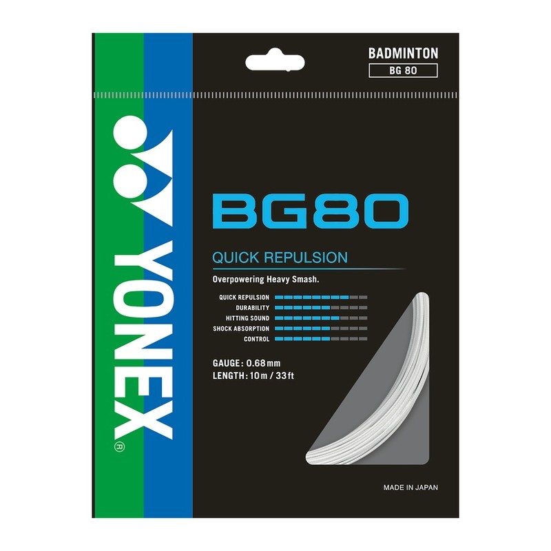YONEX BG80 BADMINTON STRING 0.68mm | Shopee Malaysia