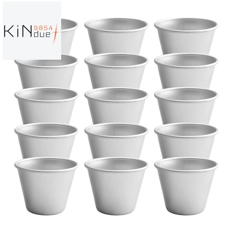 15 Pack Pudding Moulds, Non Stick Pudding Cups Egg Tart Mold,Sturdy ...