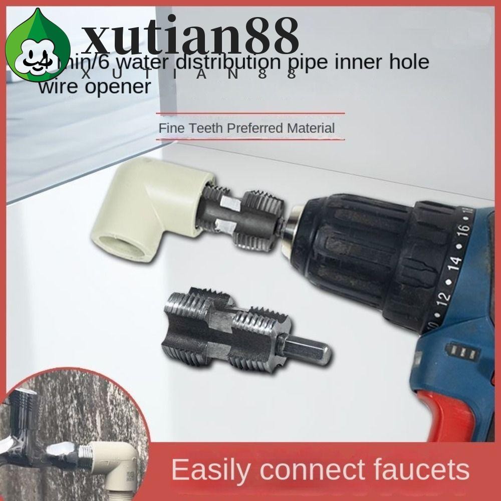 XUTIAN PPR Water Pipe Inner Hole Drill, Double Heads Threading Water ...