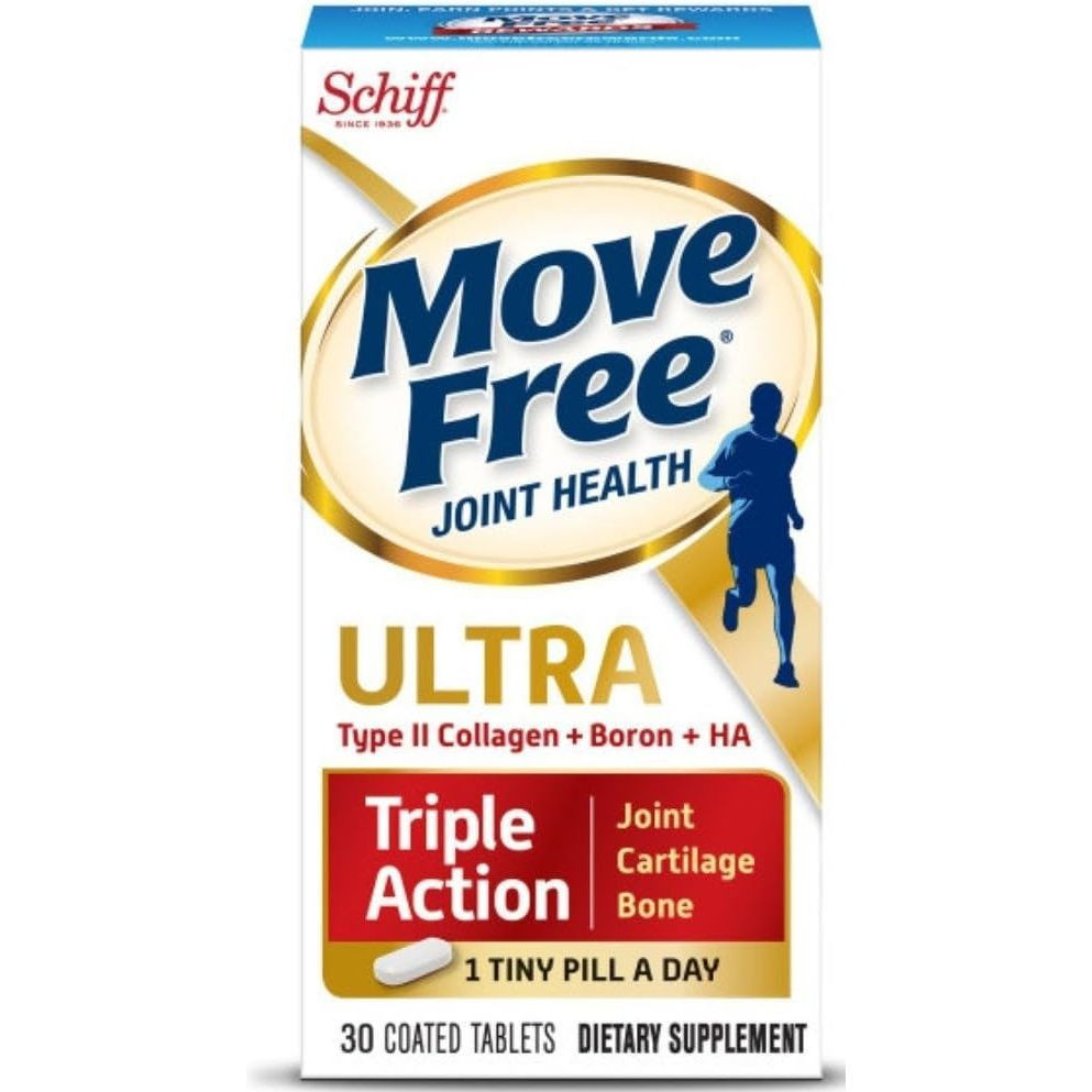[buy3free1] Move Free Type II Collagen, 30 Tablets Boron & HA Ultra ...