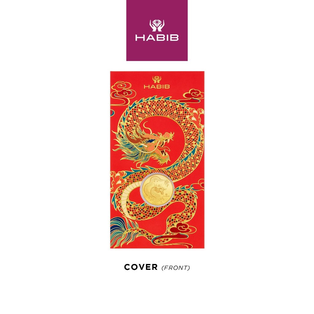 HABIB Year of the Dragon 2024 | 999.9 Gold Wafer Coin (0.20G) | Shopee ...