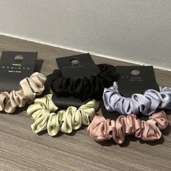 Disyorkan oleh kakak saya # Gaya Korea Satin Sutera Scrunchie Besar ...
