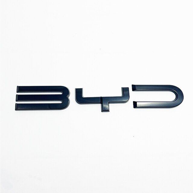 BYD atto3 yuan plus 3D ABS car badge sticker for BYD act 3 cover black ...