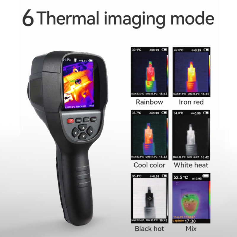 HT-18 Plus Handheld Thermometer Infrared Thermal Imager HD Digital ...