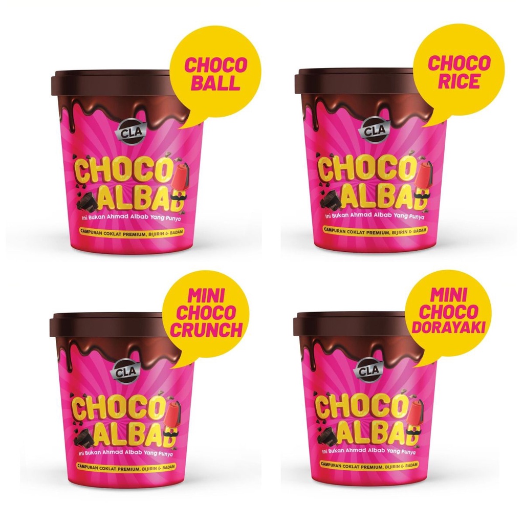 Choco Albab Milk Chocolate Choco Tub Pink with Premium Almond (250g ...