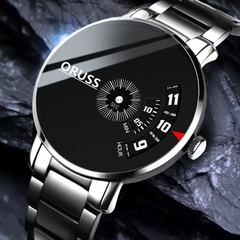 [with Box] ORUSS Original Stainless Steel/Leather Luxury Fashion Unique ...