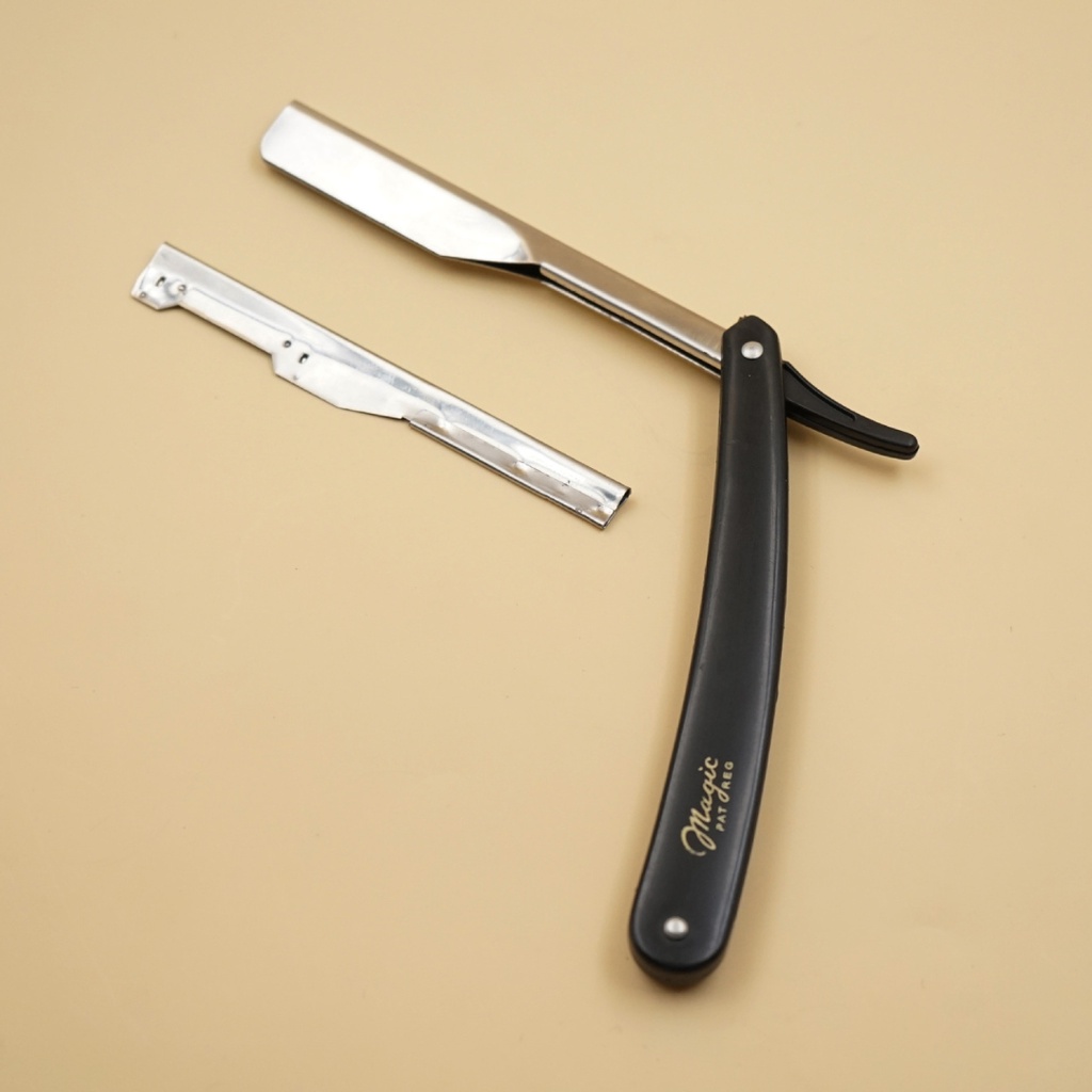 Barber Salon Manually Straight Cut Stainless Steel Barber Razor Folding ...
