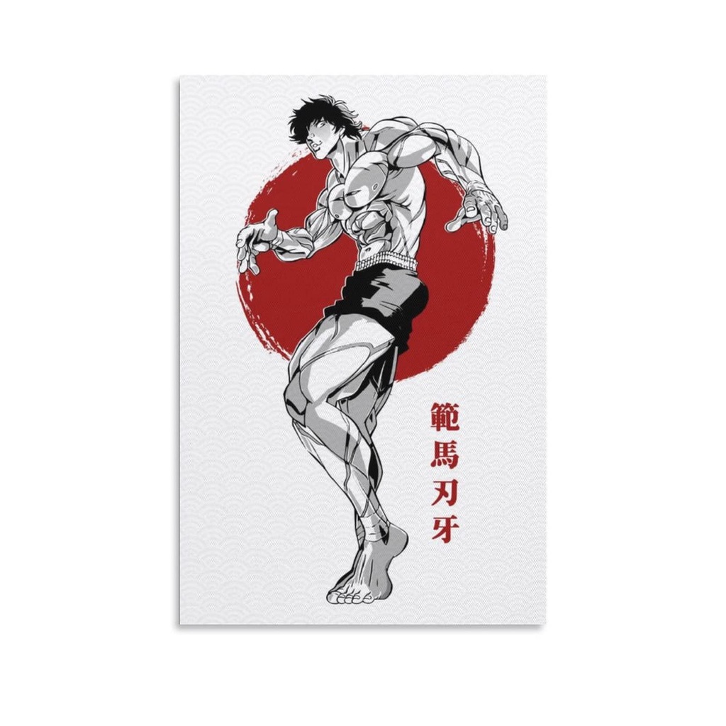 Baki Hanma Japanese Style Poster Bedroom Decor Sports Landscape Office ...