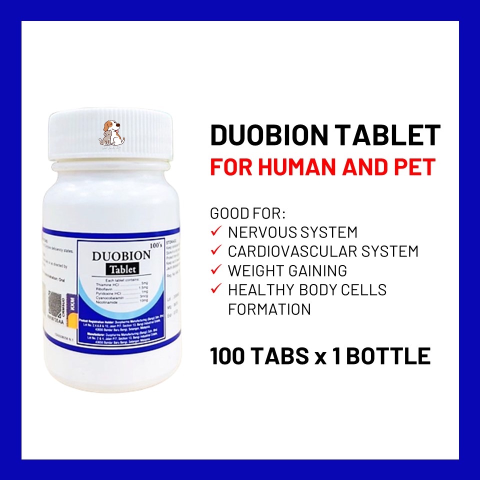 (EXP: 10/2026) Duobion Tablet/Vit B Complex (100 tablets/bottle) FOR ...