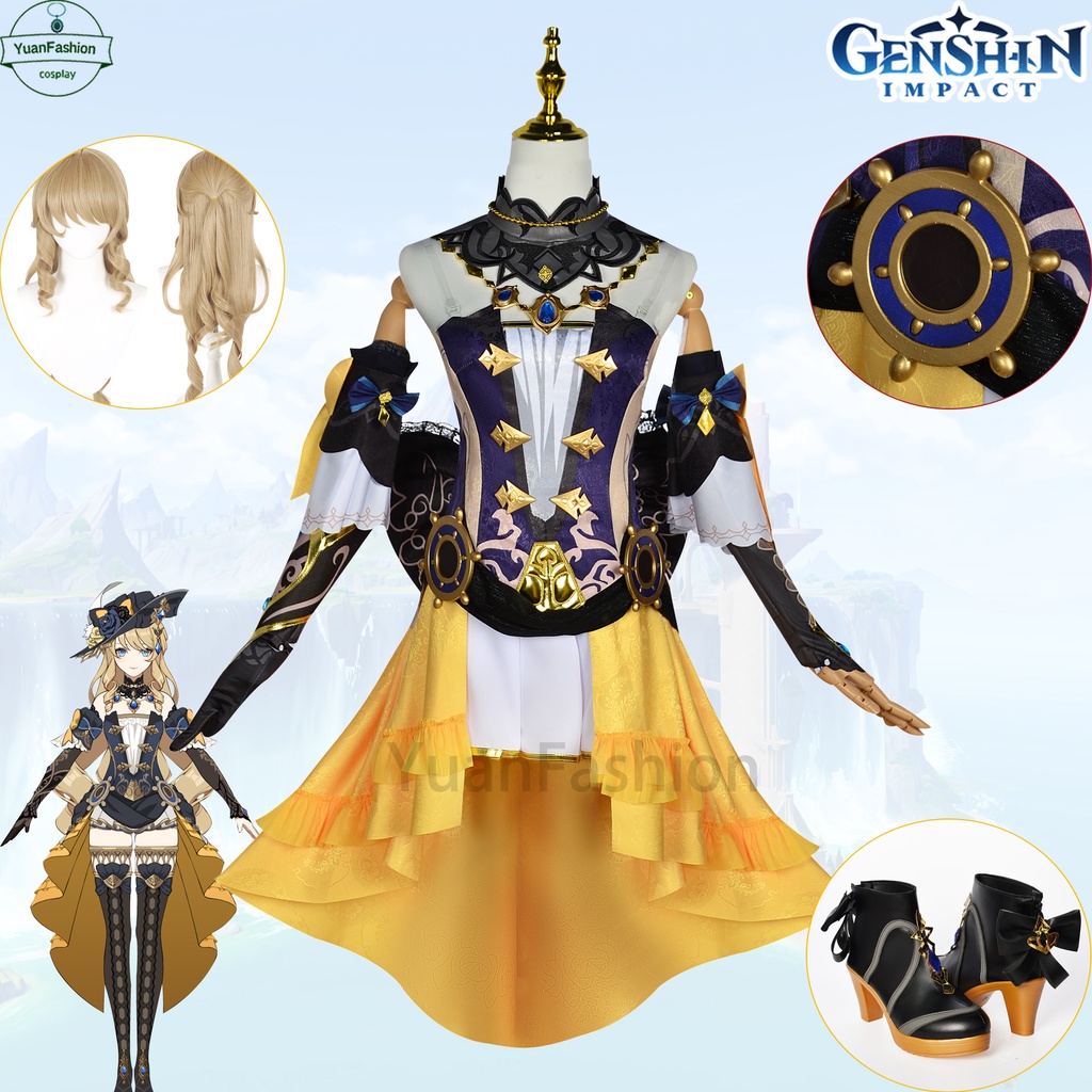 [Ready Stock] Genshin Impact cosplay Navia cosplay clothing 3D ...