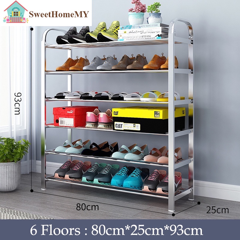 Free Gift T&C~ Stainless Steel Extra Large Shoe Rack with Handle Anti ...