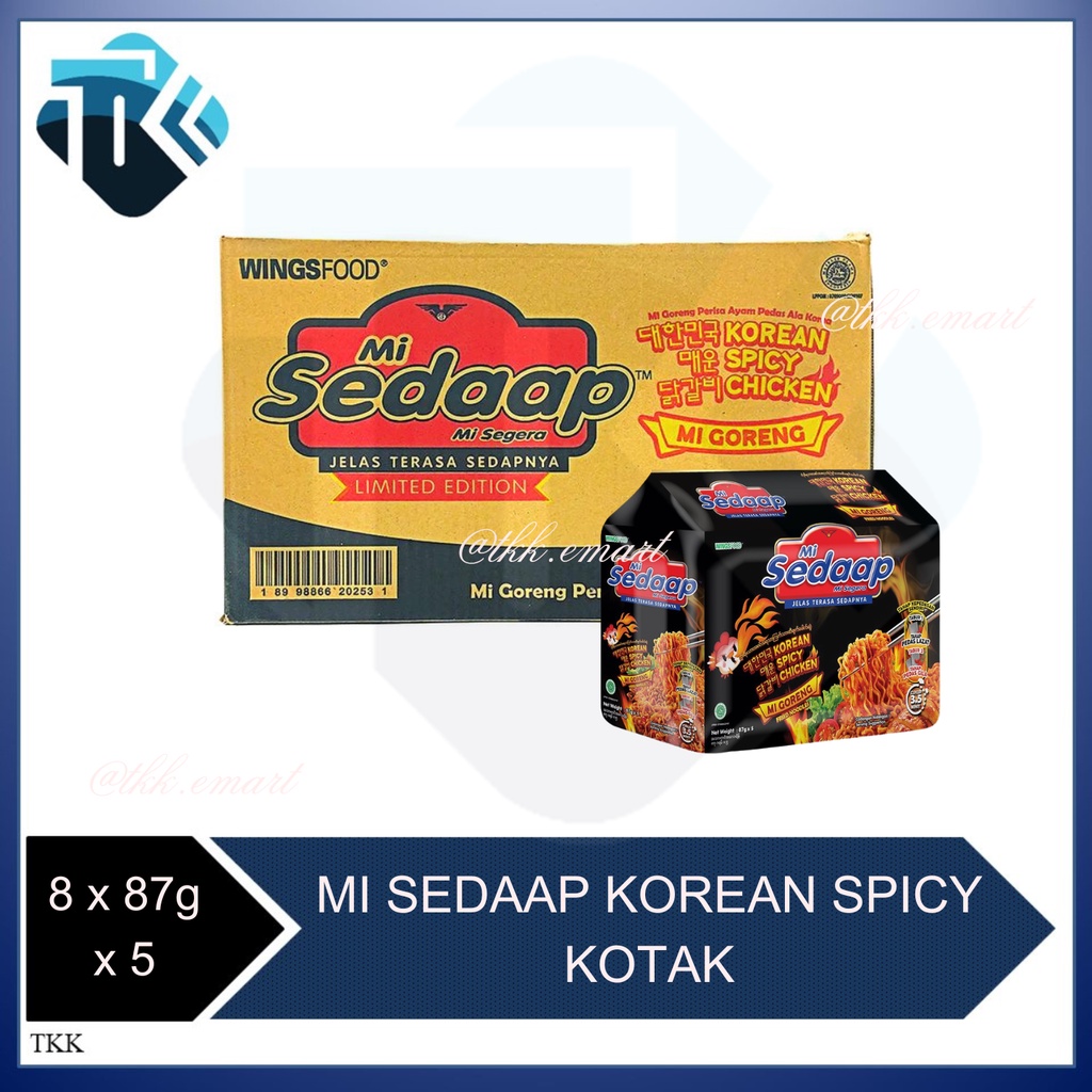 MI SEDAAP KOREAN SPICY 8 (87GX5) - CTN | Shopee Malaysia