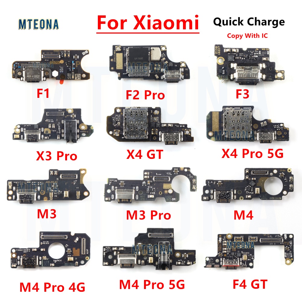 USB Charging Port Charger Board Flex Cable For Xiaomi Poco M3 M4 F1 F2 ...