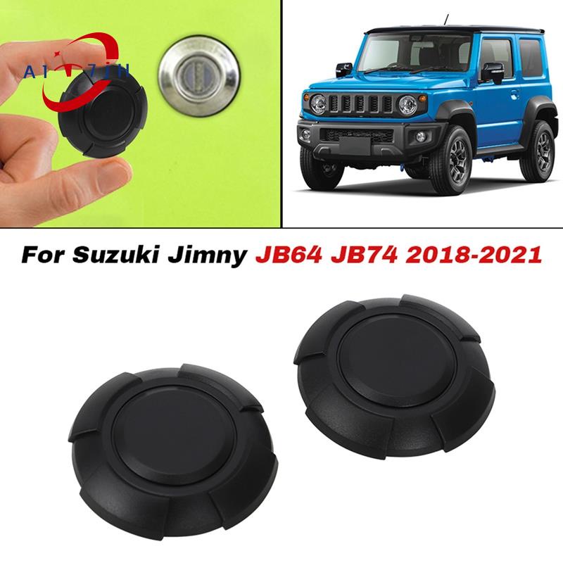 💖2PCS Magnetic Car Door Key Hole Trim Cover for Suzuki Jimny JB64 JB74 2019-2022 Door Lock Cover ...