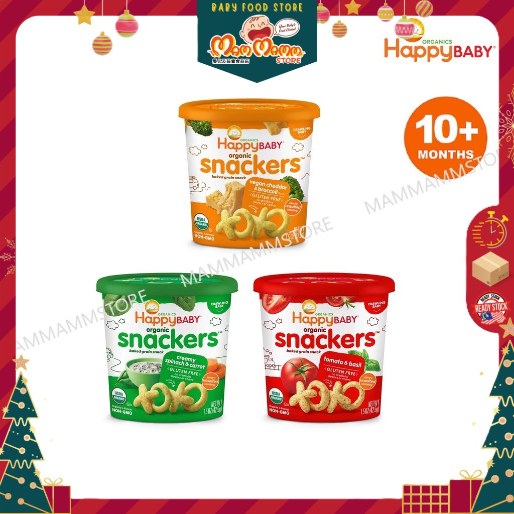 Happy Baby Organic Snackers 42.5g for 10 months+ | Shopee Malaysia
