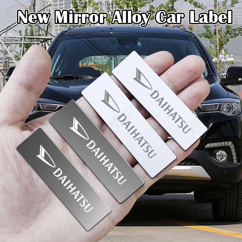 Daihatsu Mirror Metal Car Logo Stickers Label 3D Badge Decoration Label ...