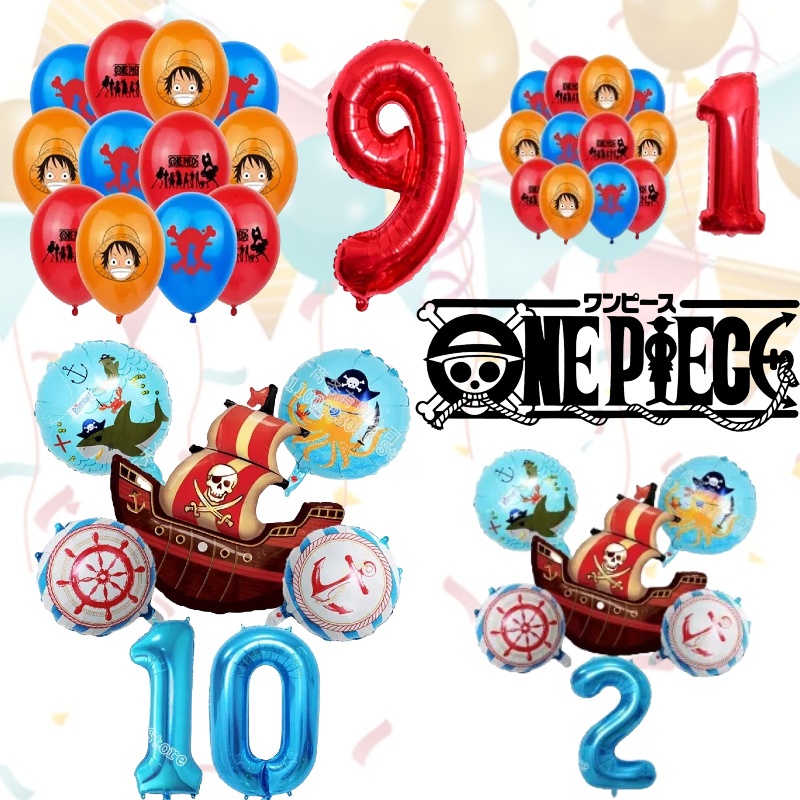 ONE PIECE Popular Cartoon Latex Balloon Digital Angry Balloon Anime ...