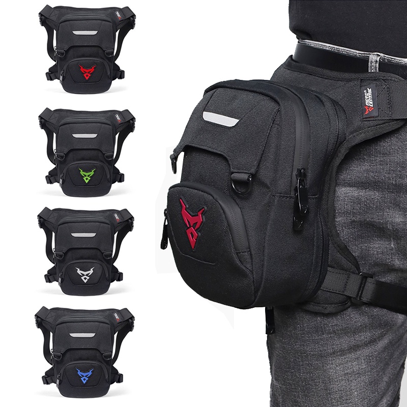 Motorcycle Drop Leg Side Bag Waterproof Outdoor Casual Waist Bags Hard ...