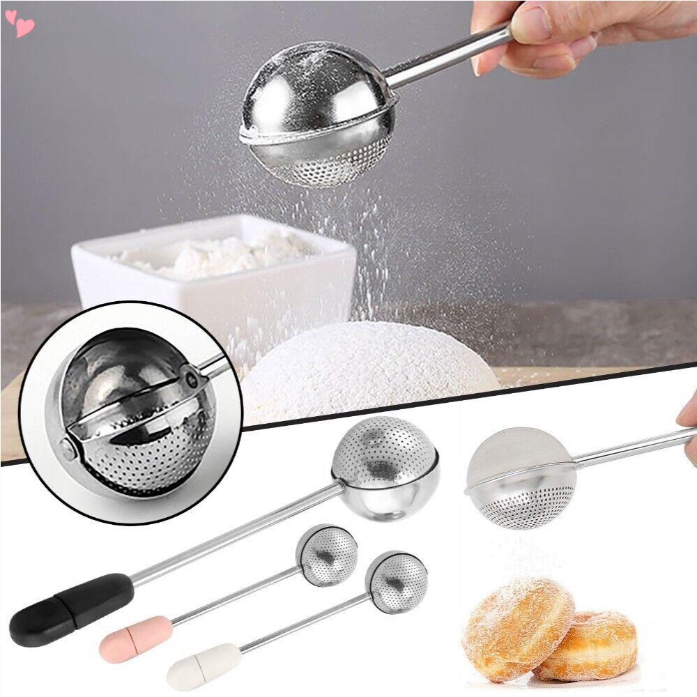 Flour Duster for Baking, One-Handed Operation, 304 Stainless Steel ...