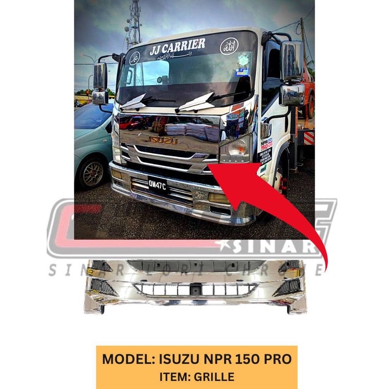 ISUZU NPR PRO GRILLE CHROME | Shopee Malaysia