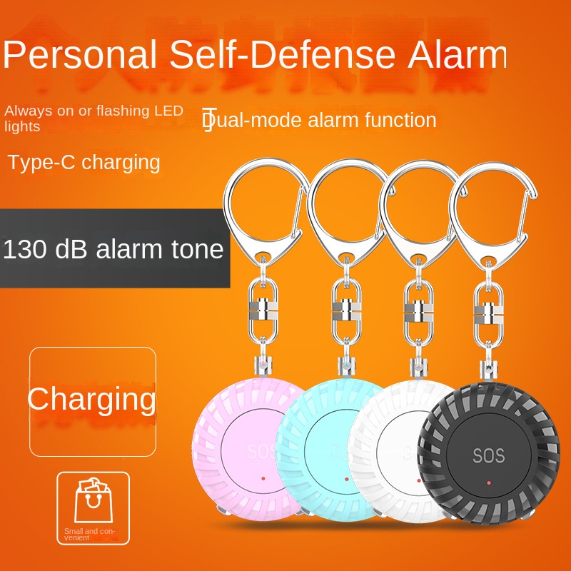 New Mini Rechargeable Female Self-Defense Personal Alarm Elderly ...