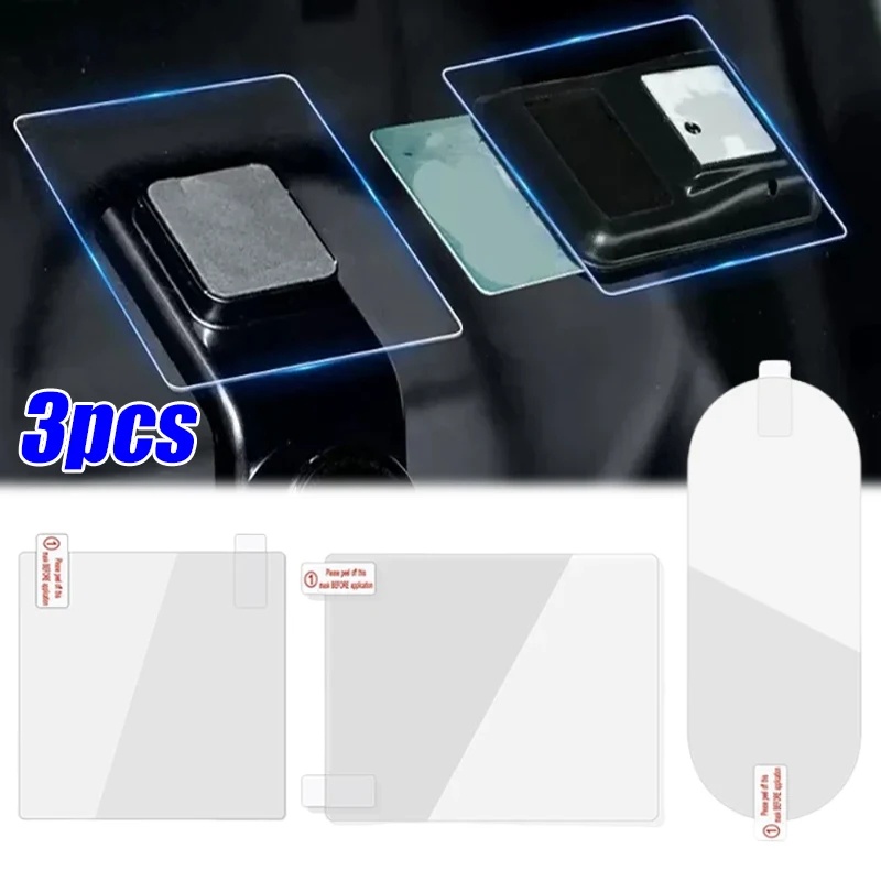 1/3Pcs Car Glass Transparent Electrostatic Sticker/Windshield Traceless ...