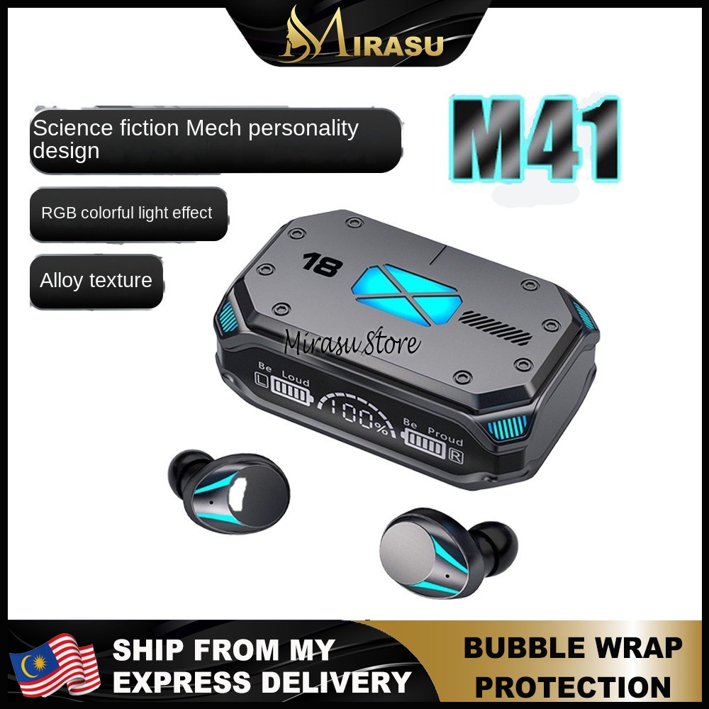 Ready Stock TWS M41/ M25 / M10 Bluetooth Earphone Waterproof Wireless ...