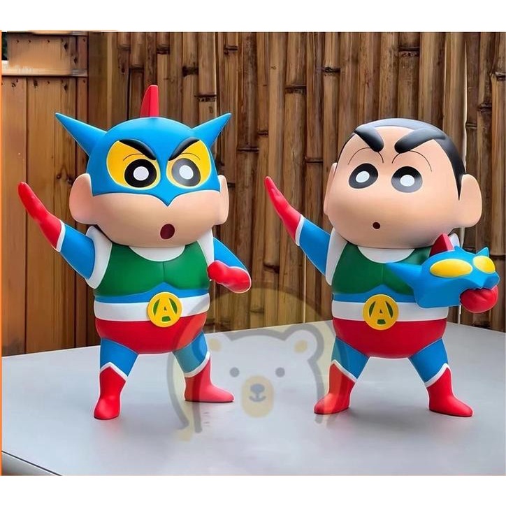 Crayon Shin-chan COS Ultraman Figure Model Office Worker Raincoat ...