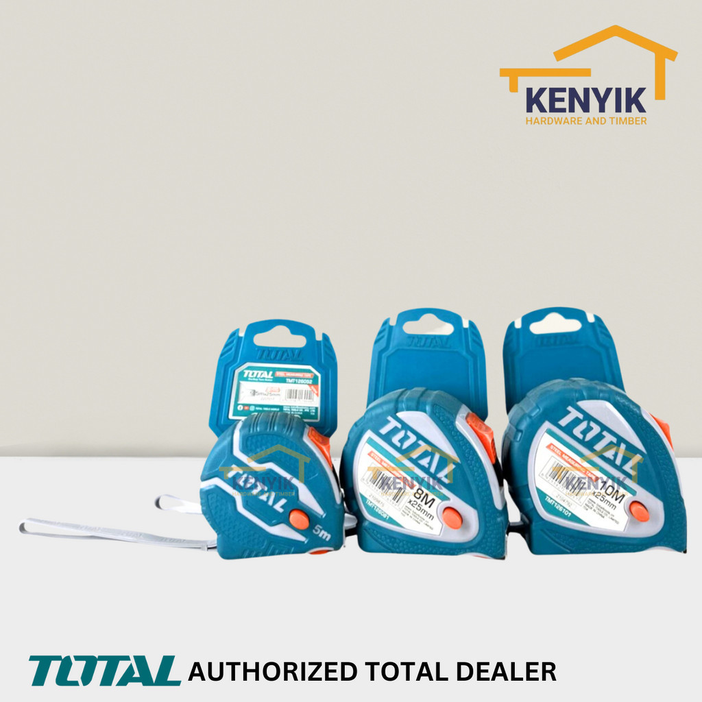 TOTAL Steel Measuring Tape (5m / 8m / 10m) (TMT126052 / TMT126081 ...
