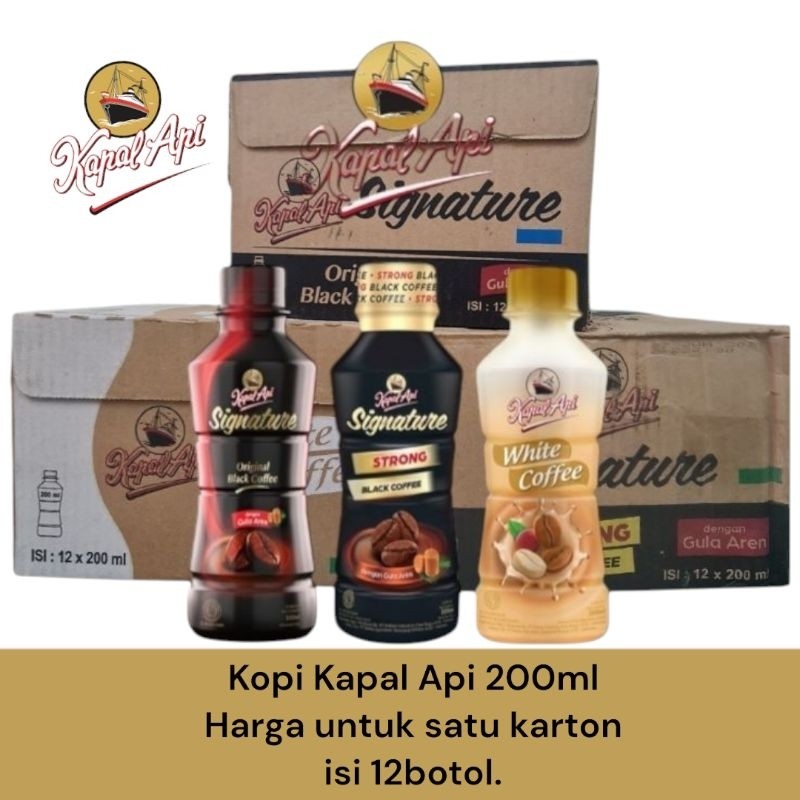 Kapal Api Signature- Ready To Drink Coffee 200ml/ Harga Untuk Satu ...