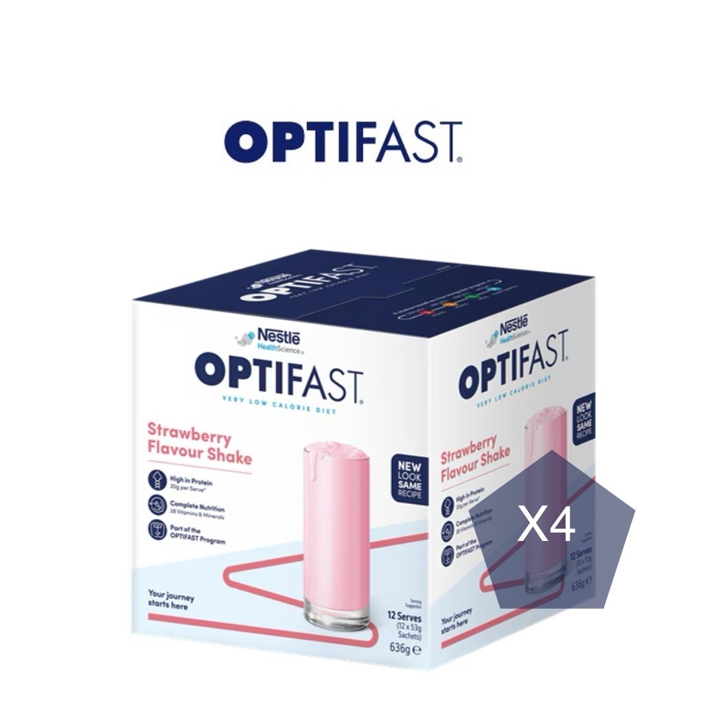[Bundle of 4] Nestle Optifast Very Low Calorie Diet Milk Shake ...