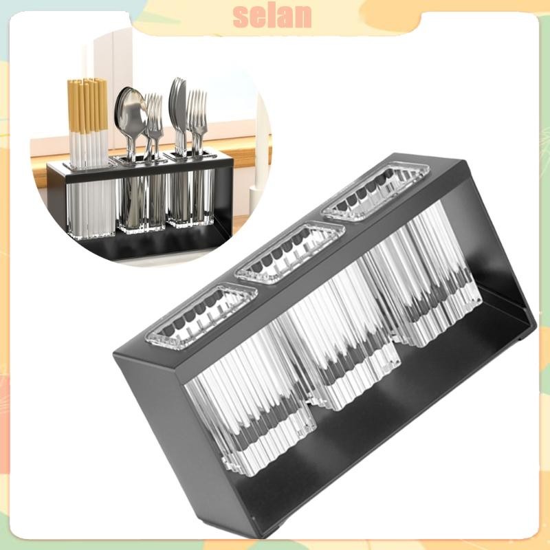 SELAN Space Saving Kitchenwares Stand Cutlery Organizer Rack Chopstick ...