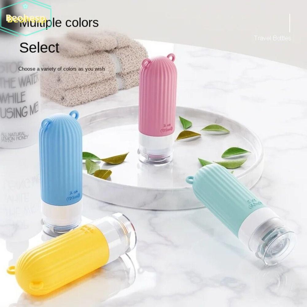 BEOHESP Travel Makeup Dispensing Bottle, Leakproof Silicone Makeup ...