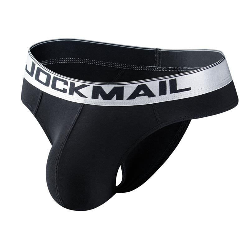 JOCKMAIL Mens Big Bulge Pouch Sexy Jockstrap Underwear Bikini Bottoms ...