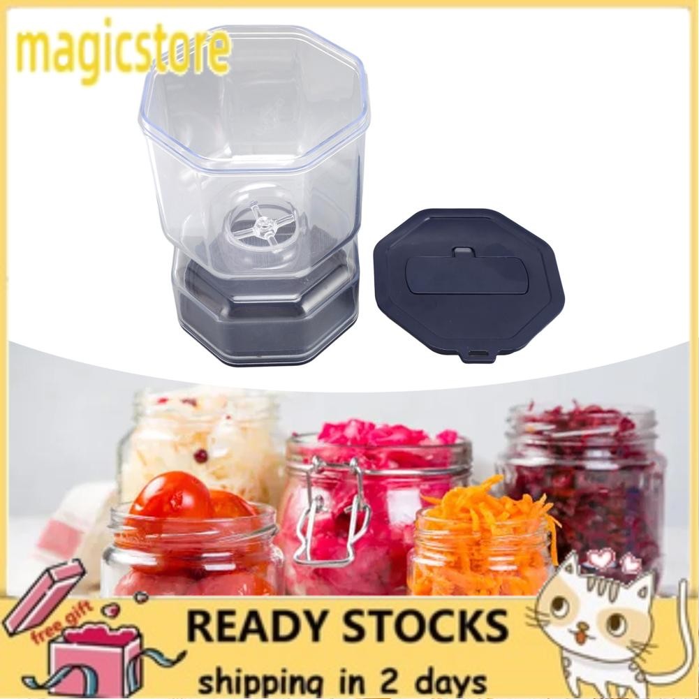 Magicstore Asixxsix Pickle Jar with Strainer Flip Container Juice ...