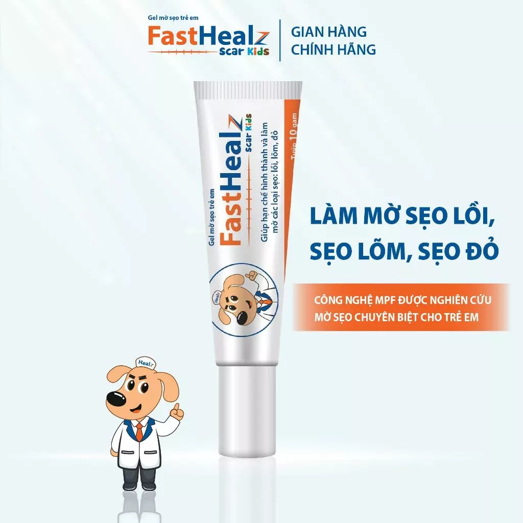 Fasthealz scar kids scar fading Gel 10g - Supports the fading of keloid ...