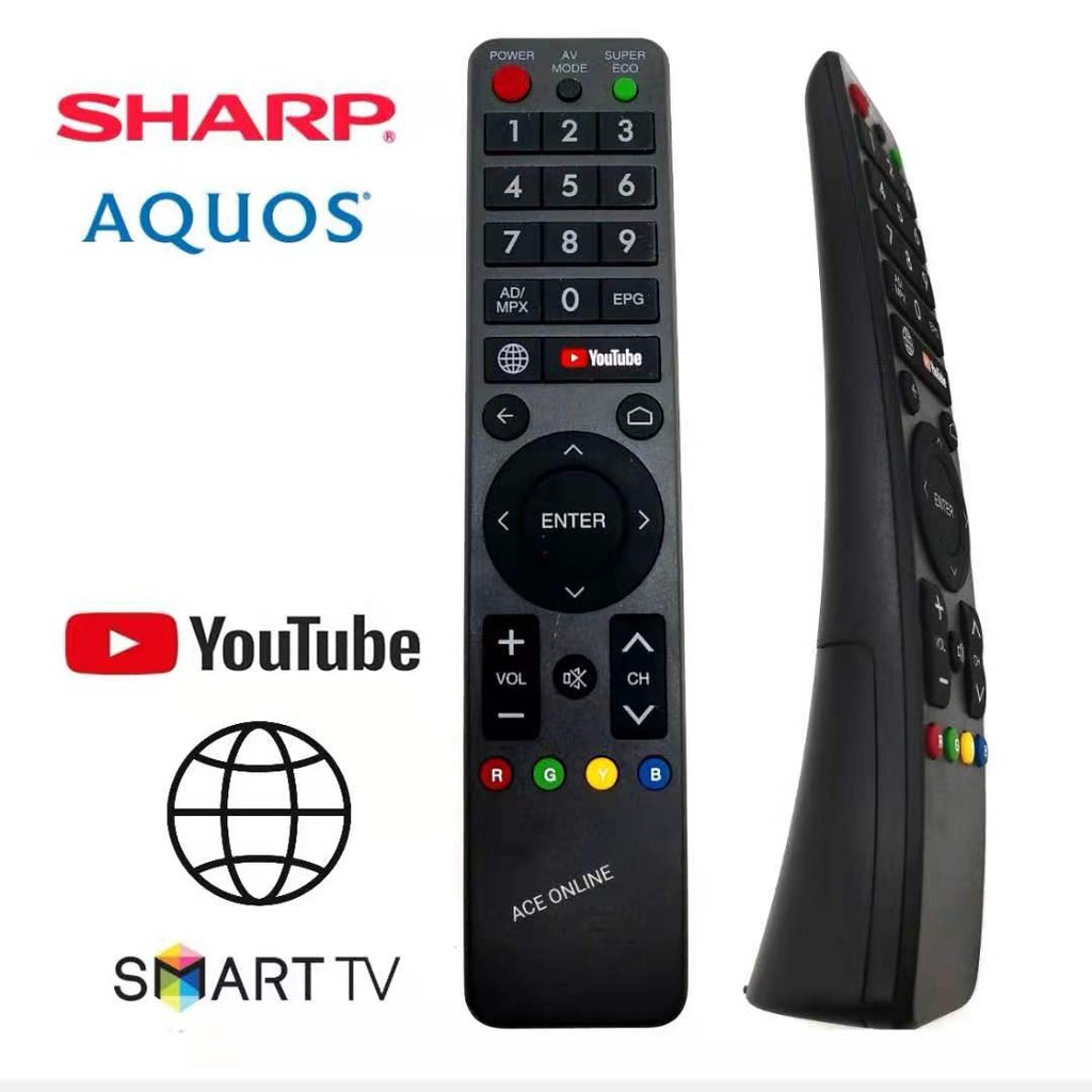 Sharp Aquos Smart TV Remote Control 289 Compatible With GB289WJSA ...