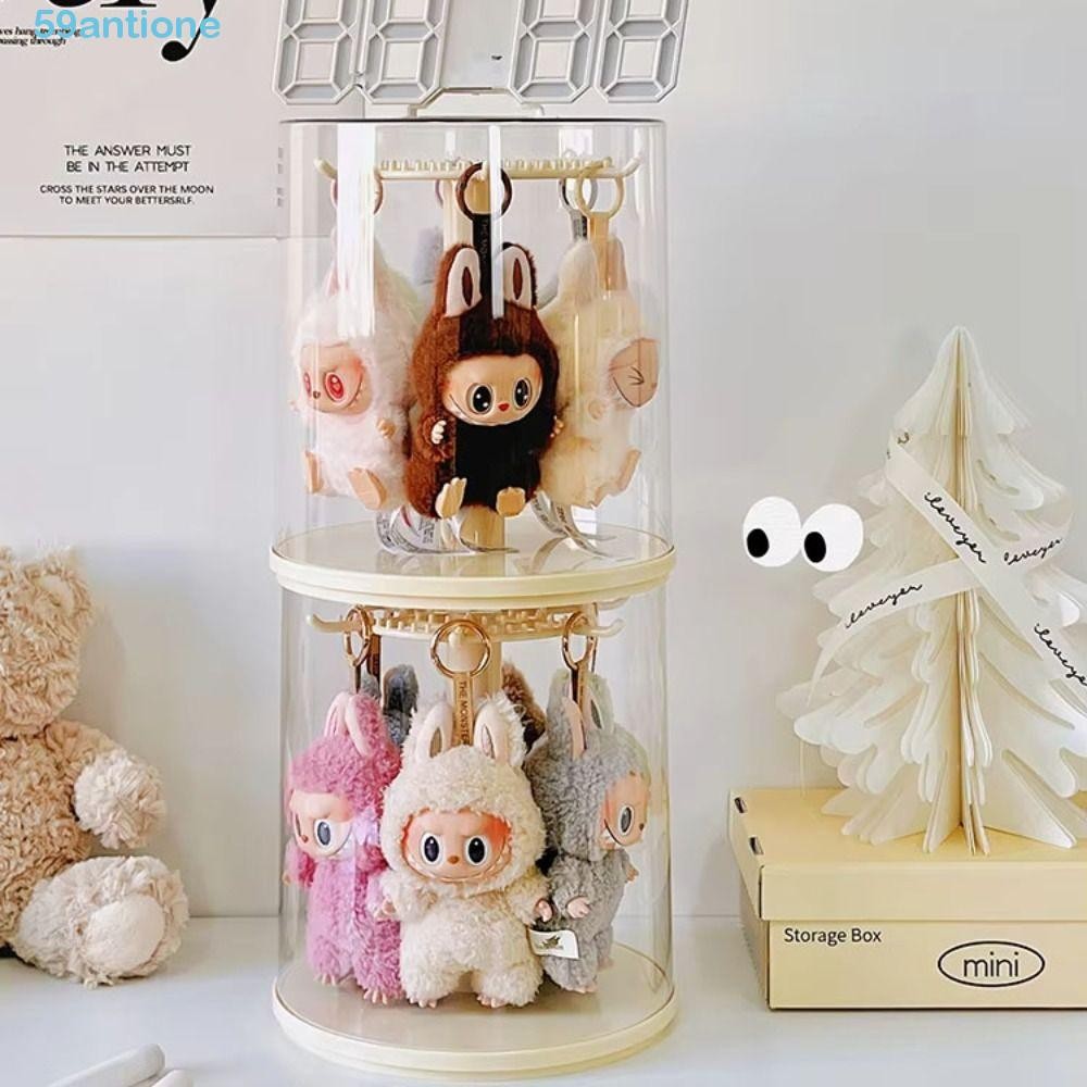 ANTIONE Rotating Labubu Display Stand, Hand-made Transparent Labubu ...