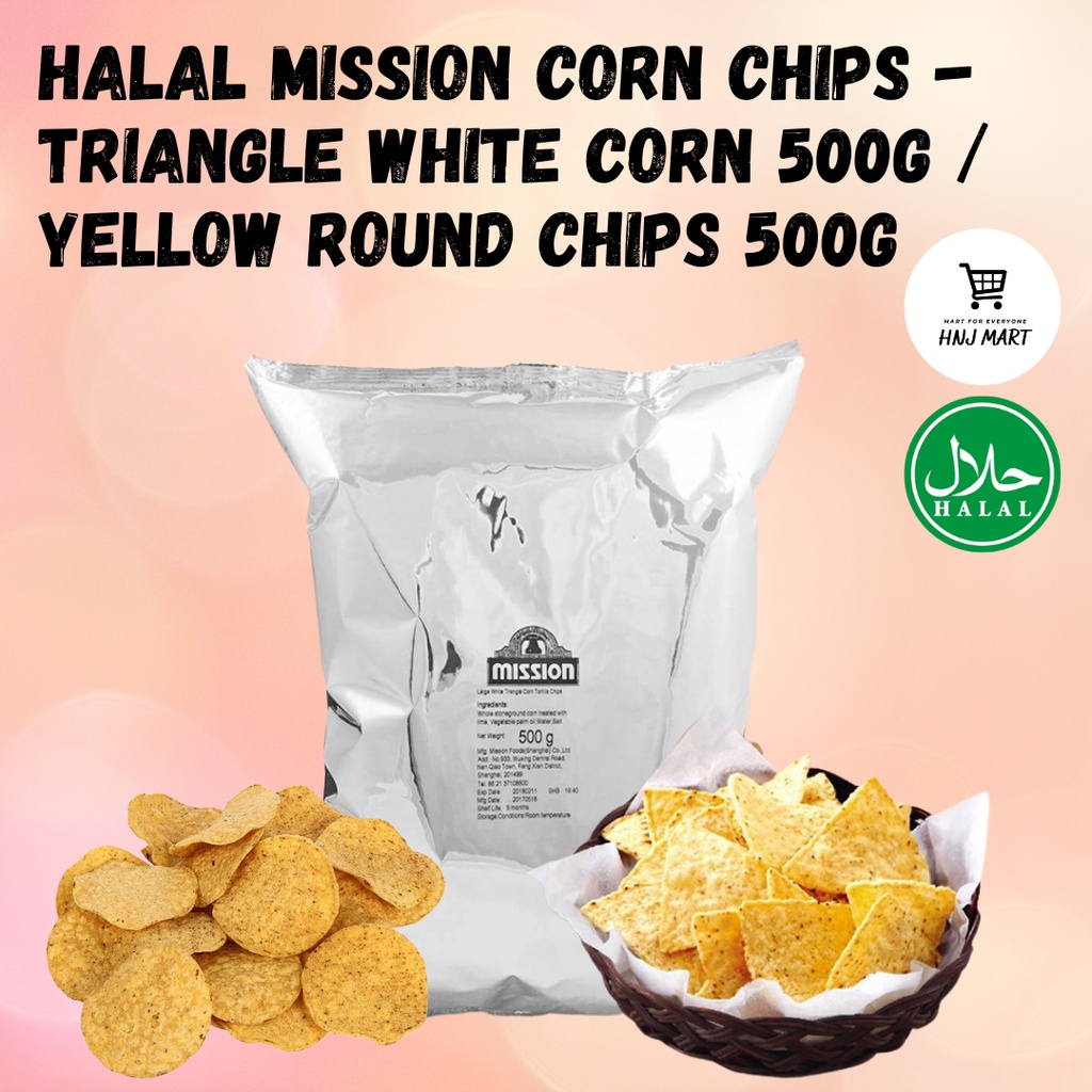 Halal Tortilla Corn Chips 500g Tortilla Chip Triangle White Corn ...