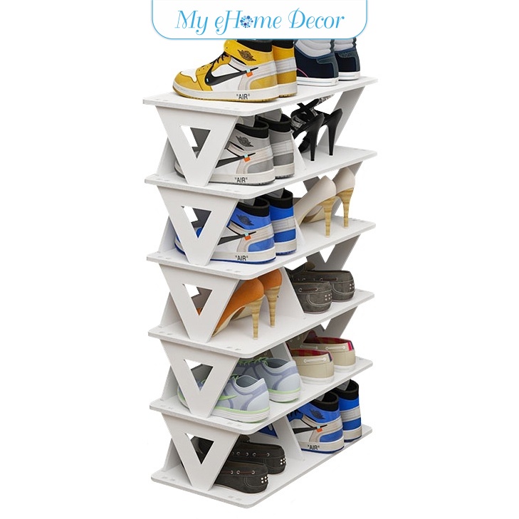 Simple household shoe rack multilayer storage rack waterproof space ...