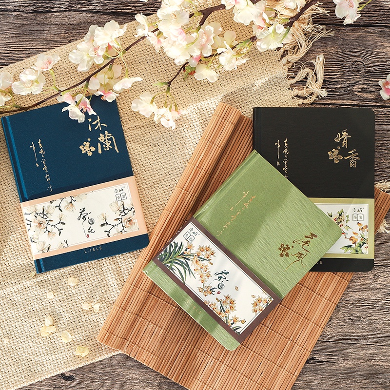 Oriental Chinese Style Notebook Color Page Creative Hardcover Diary ...