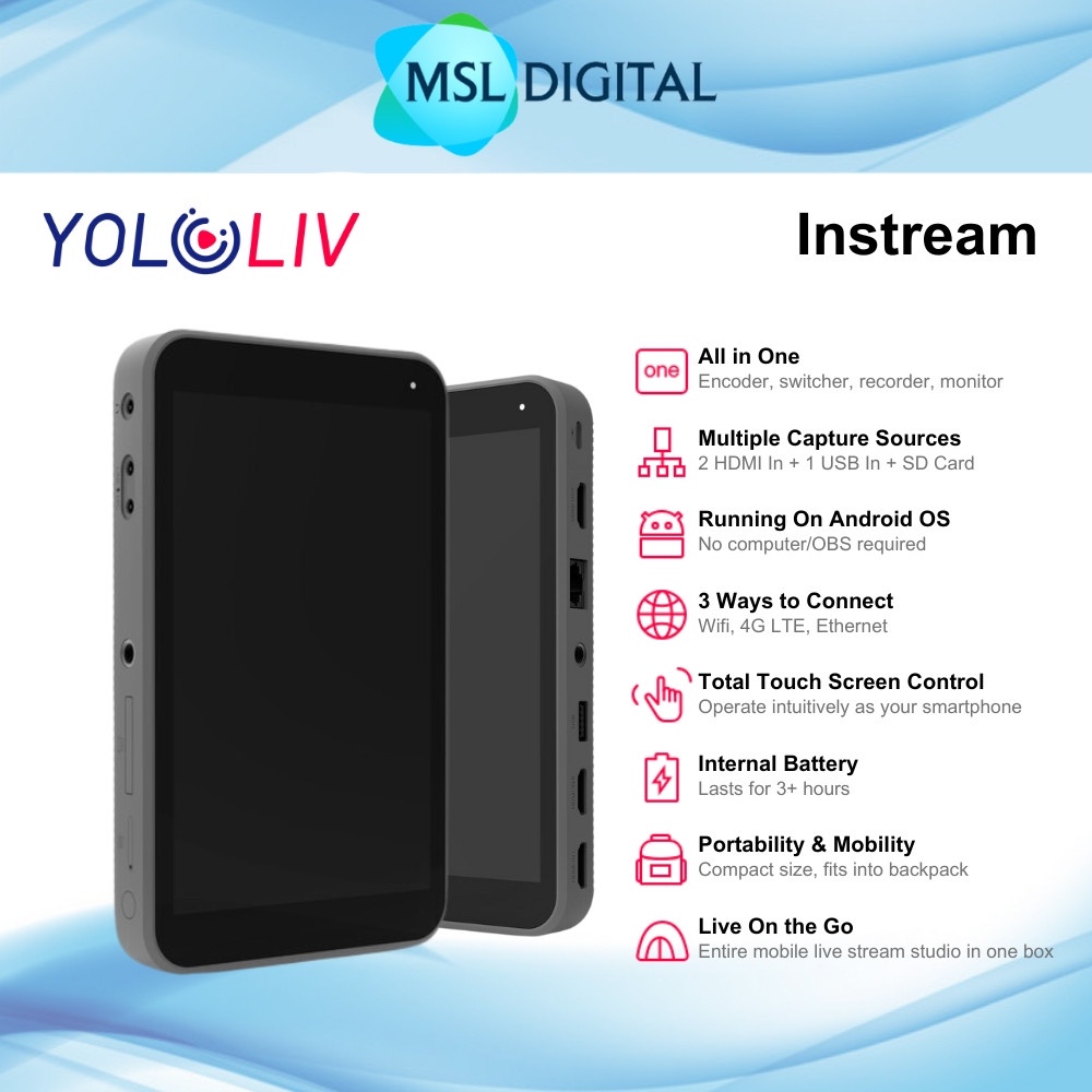 YoloLiv Instream Vertical Live Streaming Encoder and Monitor | Stream ...
