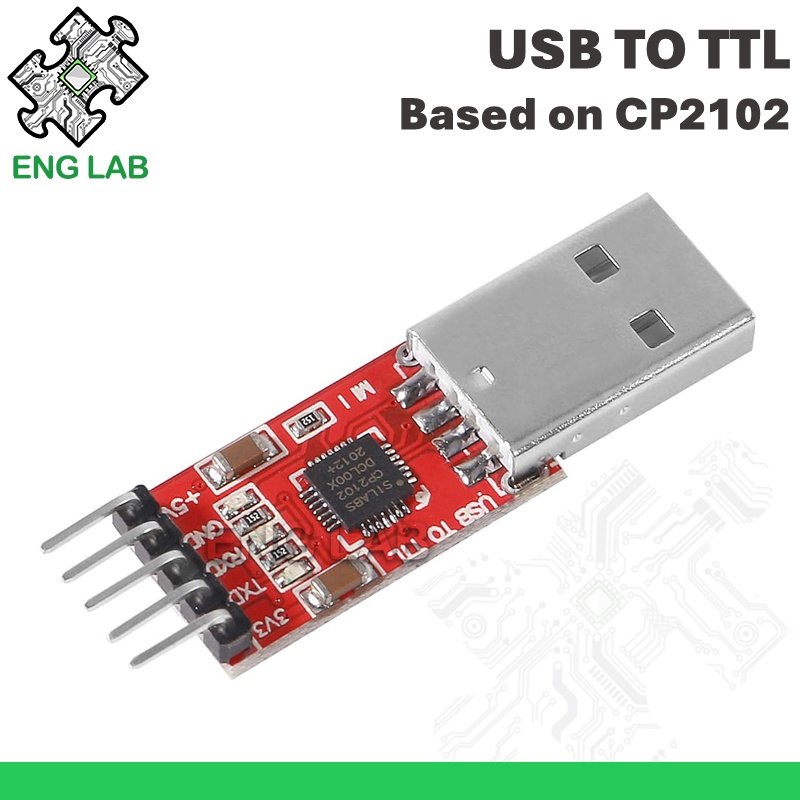 ENGLAB★CP2102 USB to TTL Serial Adapter, USB to TTL Programmer Module ...