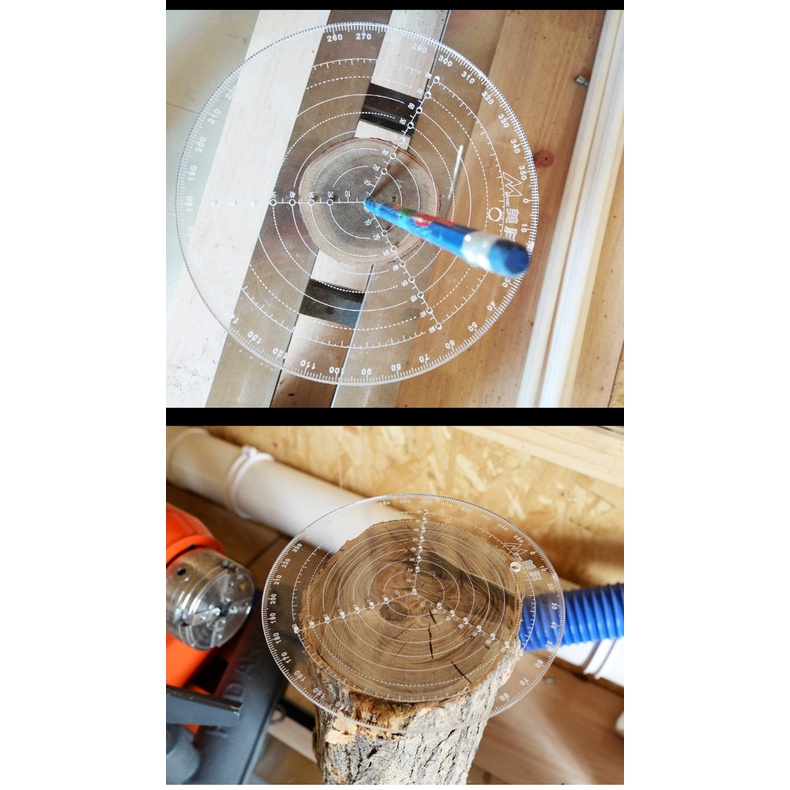 Centering Ruler Woodworking Compasses Wood Rotation Center Gage Diameter Drawing Measuring Scale ...