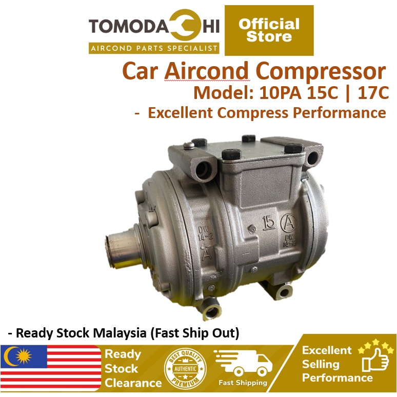 TOMODACHI Car Aircond Parts Compressor 10PA 15C 17C | Kompressor ...
