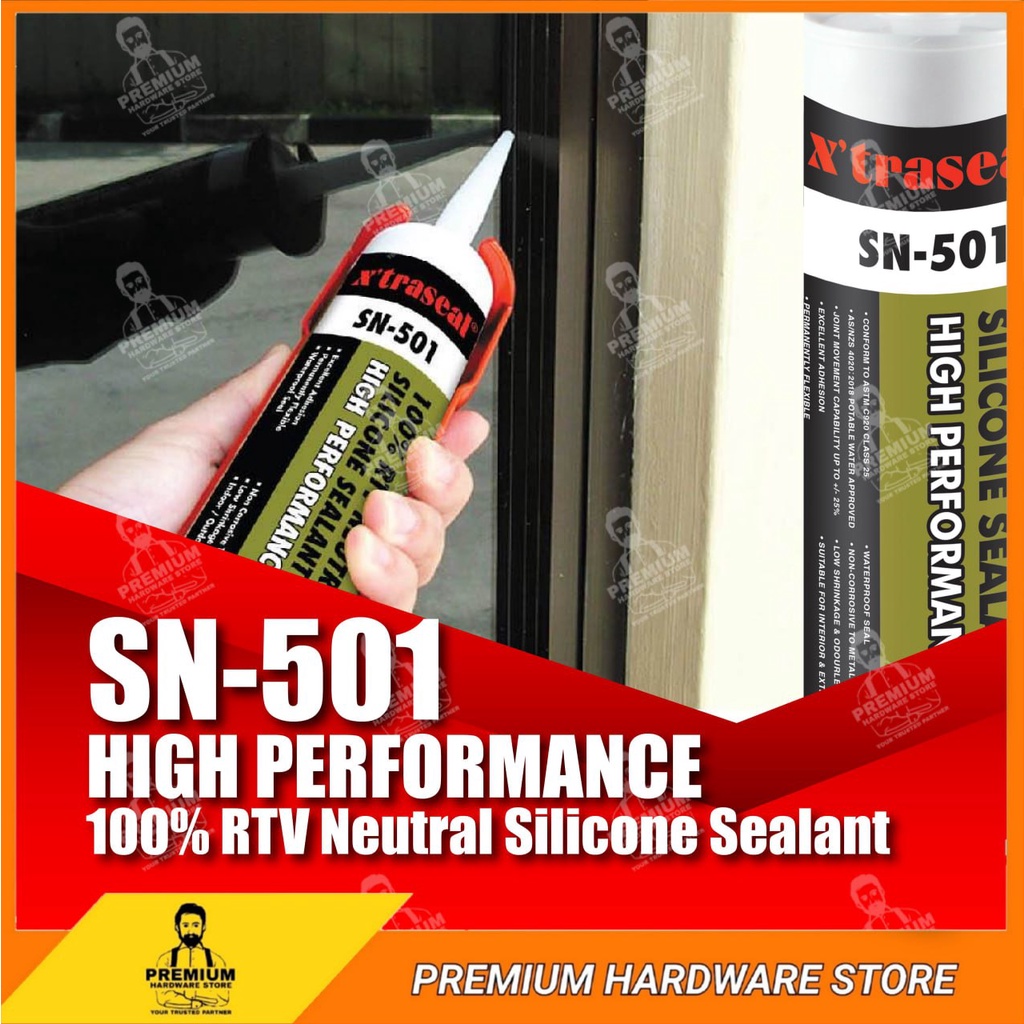 XTRASEAL SN-501 High Performance 100% RTV Neutral Silicone Sealant 300g ...