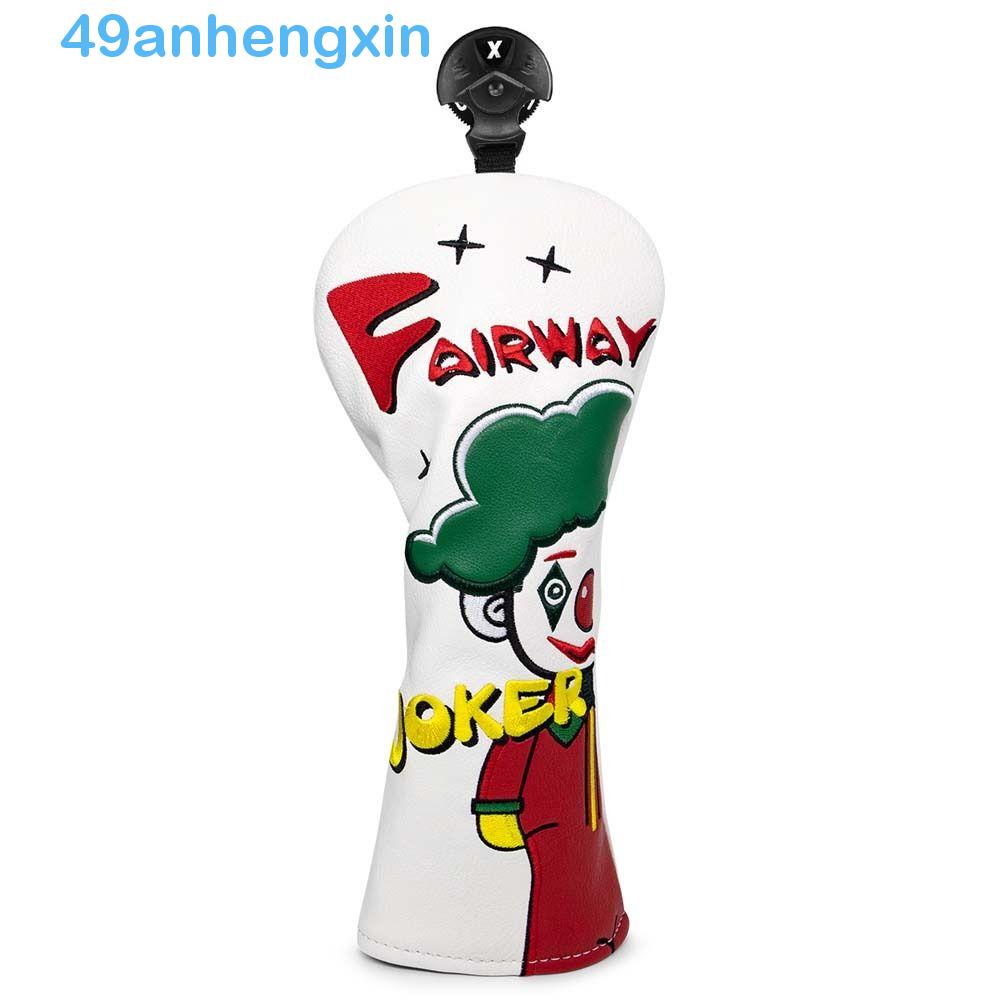 ANHENGXIN Clown Golf Headcover 1,3,UT for Driver Fairway Head Protector ...