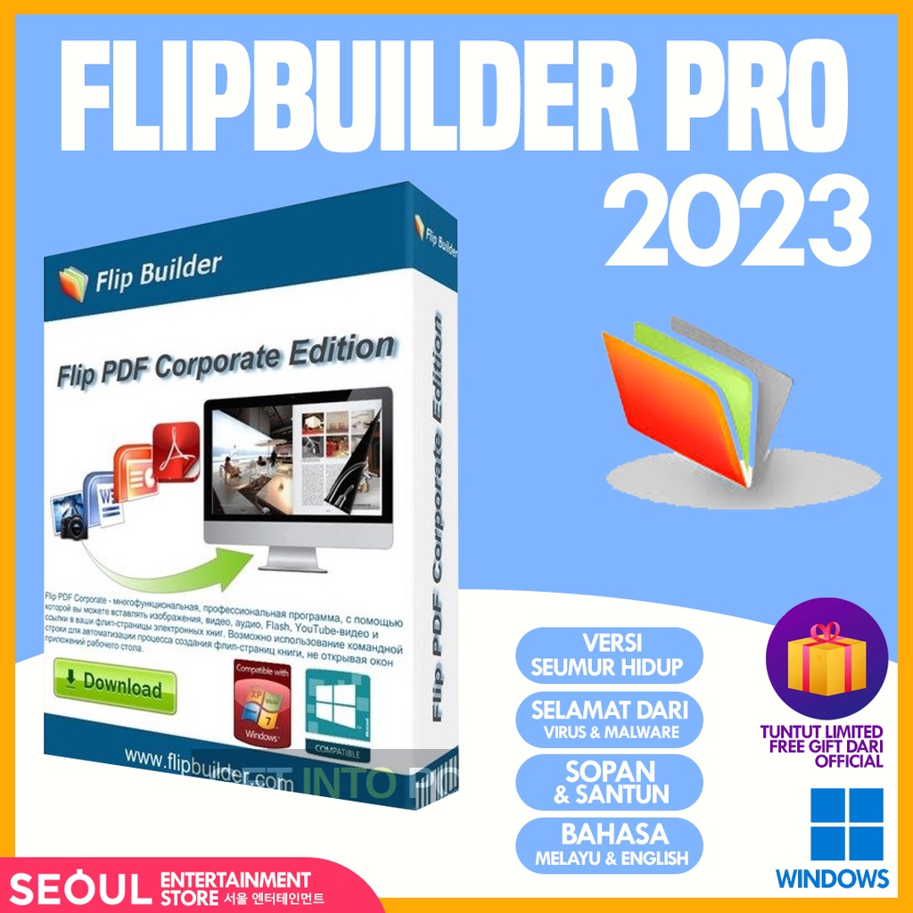 FLIPBUILDER WINDOWS PC 🎇 LIFETIME PREMIUM 🎇 EASY INSTALL 🎇 FAST DELIVERY 🎇 SAFE | Shopee Malaysia